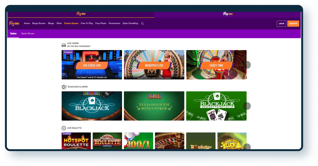 Foxy Bingo Review - Slots, Bonus Code, Free Spins & Player Reviews