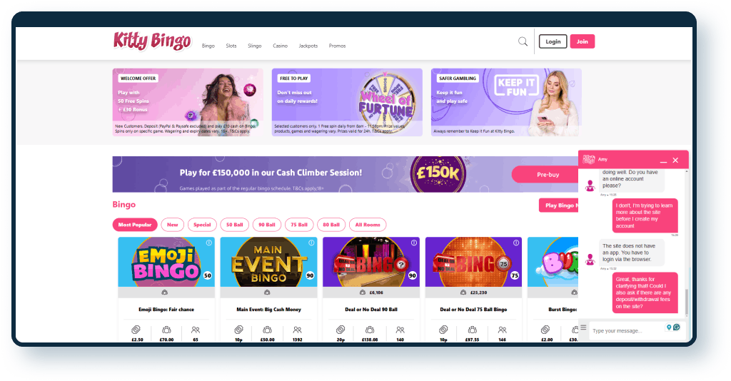 Kitty Bingo Review - Promo Codes and Free Spins for May 2026